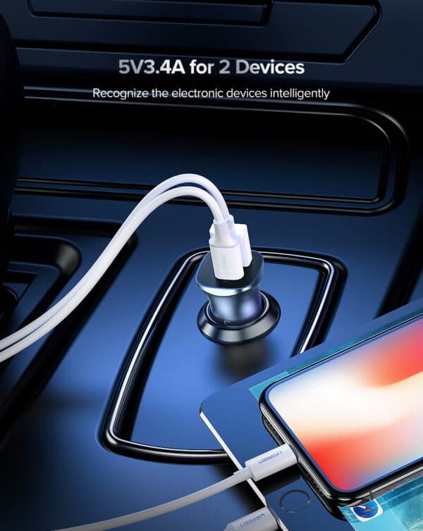 Ugreen Billader USB-C PD 30W & USB-A QC 3.0 - Dobbel Hurtiglading for ...